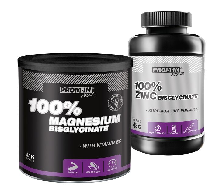 Akce: 100% Magnesium Bisglycinate + 100% Zinc Bisglycinate - Prom-IN ...